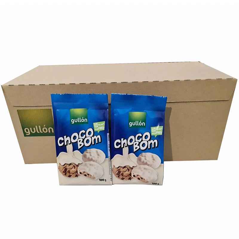 ChocoBom Blanco caja 12 unidades de 100 gramos, galletas Gullón T1269 ...