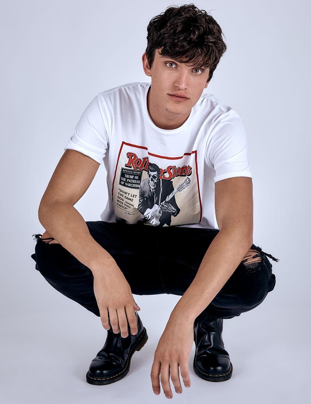 Camiseta Le crane chuck sull rolling blanca | Miravia