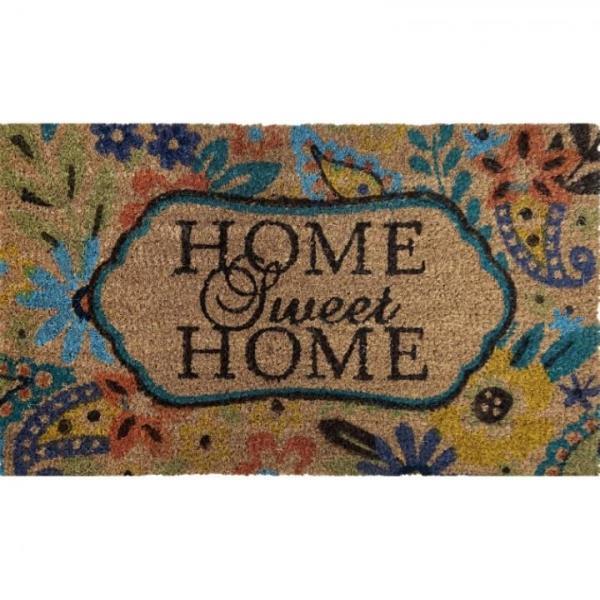 Felpudo Coco Natural Home Sweet Antideslizante 40 x 70 Cm Thayba | Miravia