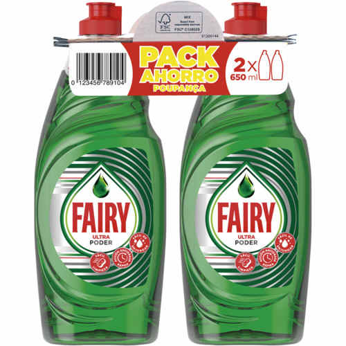 LAVAVAJILLAS ULTRA PODER FAIRY CAJA 4 UNIDADE 650ML | Miravia