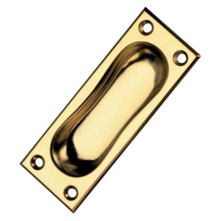AMIG 1320 Tirador embutir 1 94 x 35 mm Acero Latonado barnizado | Miravia