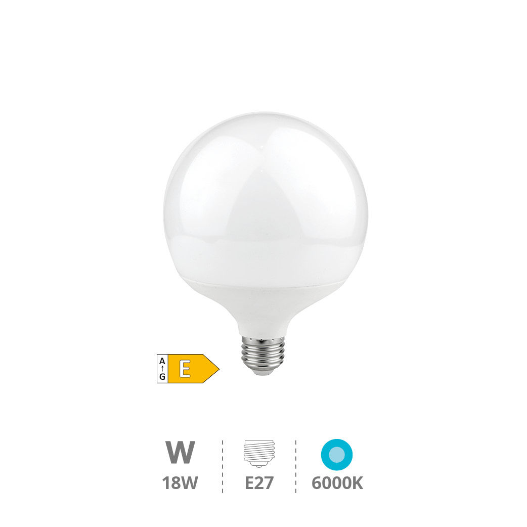 BOMBILLA LED GLOBO GSC E27 G120 18W LUZ BLANCA 6000K 1850 LUMENES | Miravia