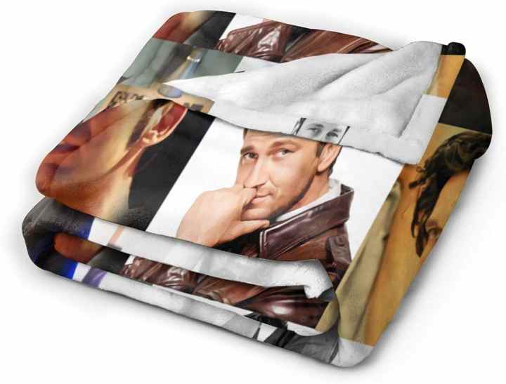 Gerard Butler-Manta de forro polar suave y cómoda para sofá, cama ...