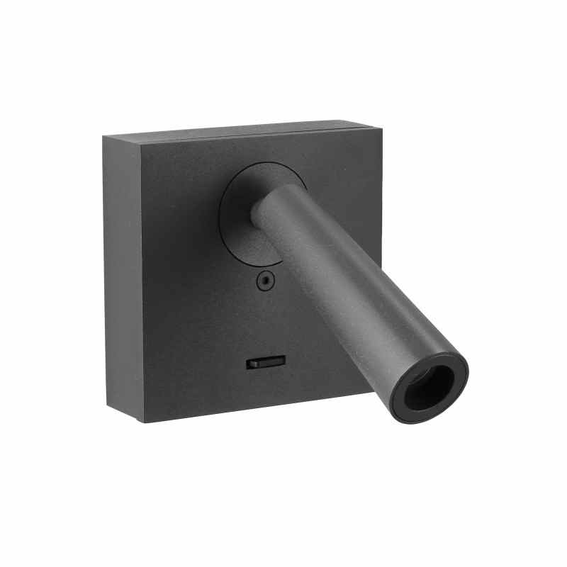 LEDS·C4 Luz de lectura gamma mix&match square led 2.2w 2700k gris urbano 137lm | Miravia