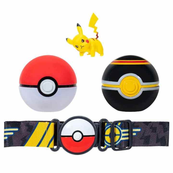 Pokemon Clip N Go Pokeball Belt Playset - Machop-figuras Figura Pokémon ...