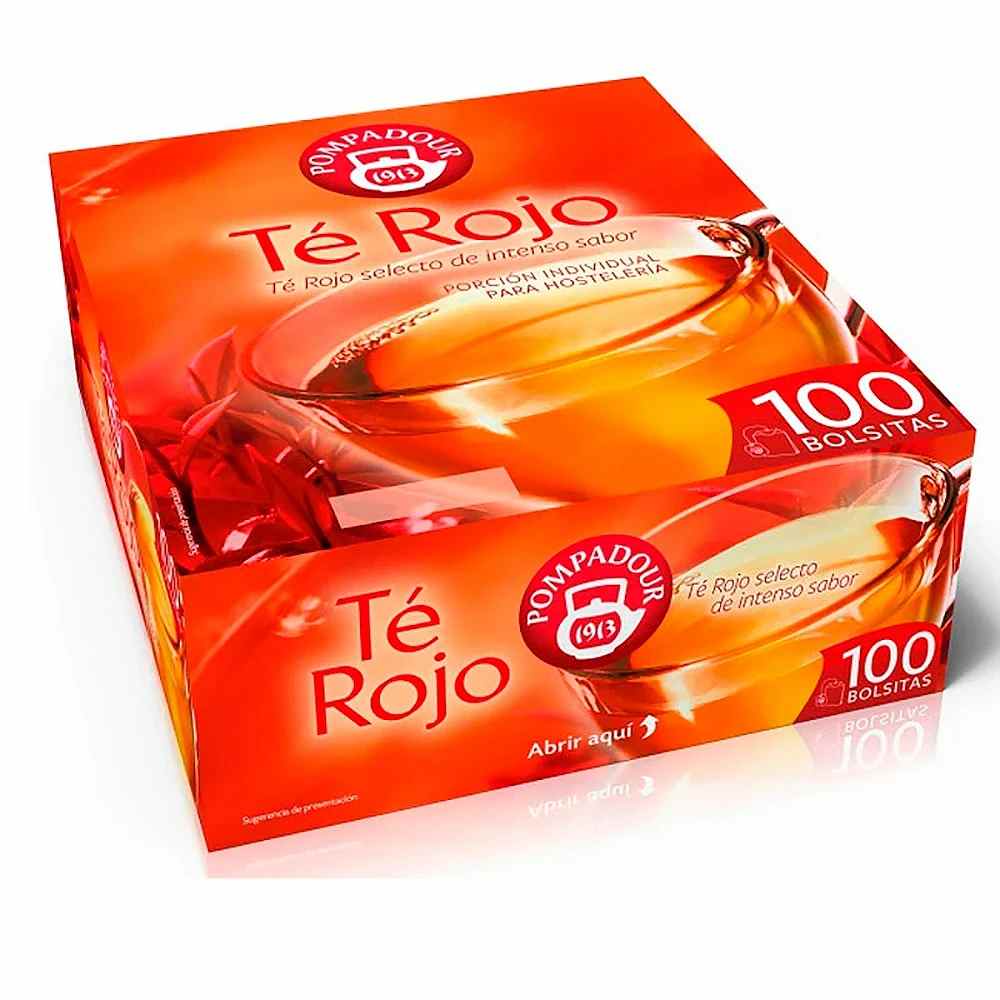 Té Rojo Pompadour 100 Bolsitas Especial Hosteleria (Envueltas ...