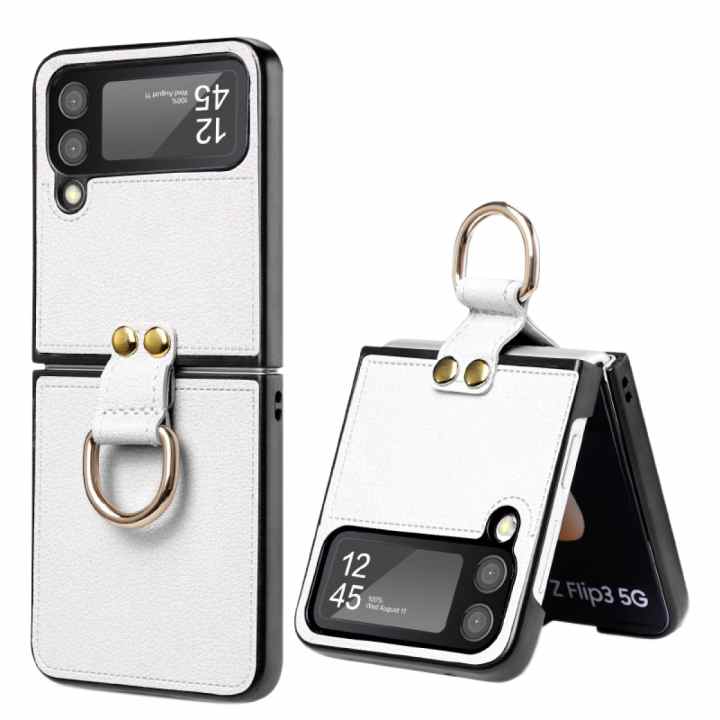 For SAMSUNG Galaxy Z Flip4 Flap Leather Cover, Protective, Premium ...