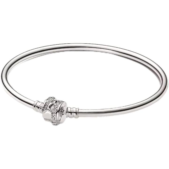 Pulsera Pandora Rígida con Cierre Estrella Fugaz Brillante 592733C01-19 ...