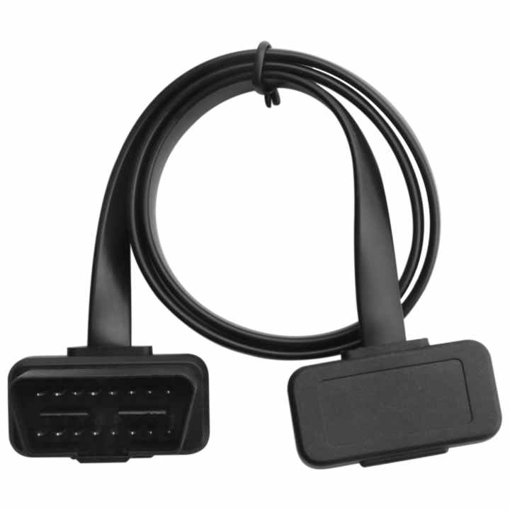 Conector de Cable de extensión de diagnóstico plano Obd2, codo de coche ...