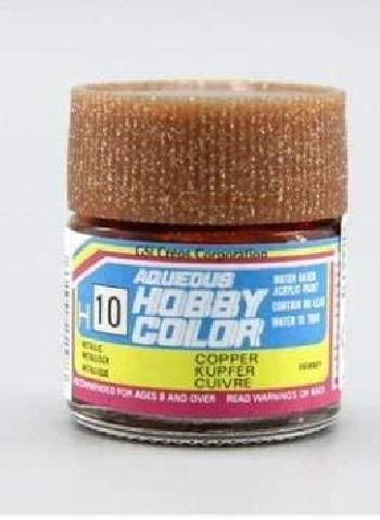 Mr Hobby H10 - Pintura acuosa acrílica mini 10ml - Color cobre ...