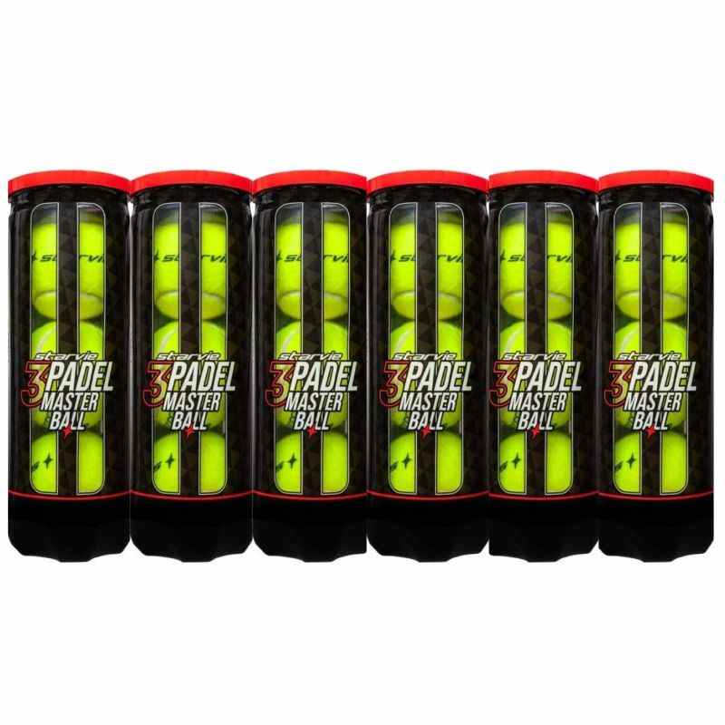 6 Botes Pelotas StarVie Padel Master, Botes de 3 Bolas Profesionales de ...