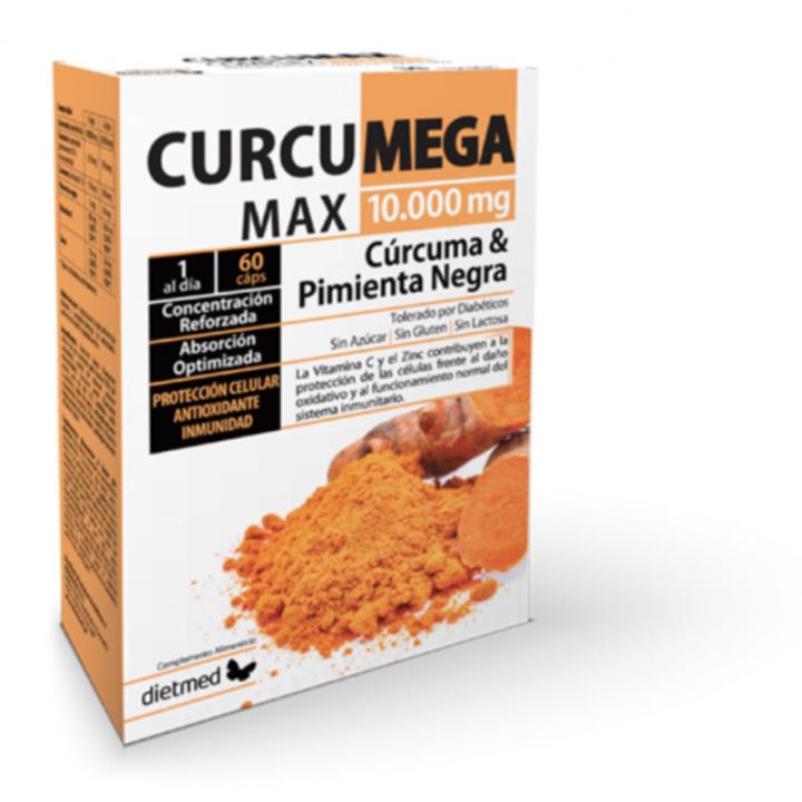 Dietmed Curcumega Max 60 Cápsulas - Concentración Reforzada y Absorción ...