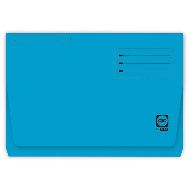 Gio subcarpeta con bolsa y solapa azul intenso cartulina folio 320gr ...