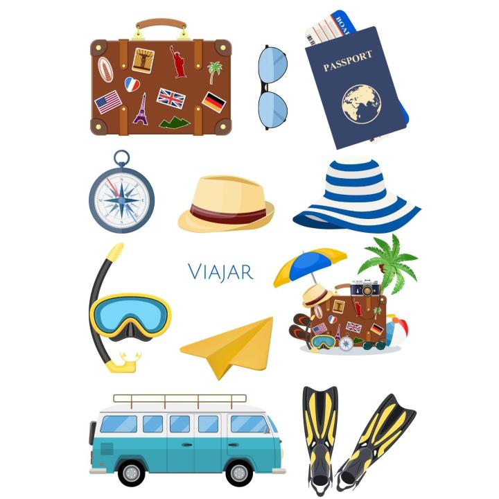 Stickers Vacaniones Viajar Din A5 | Miravia