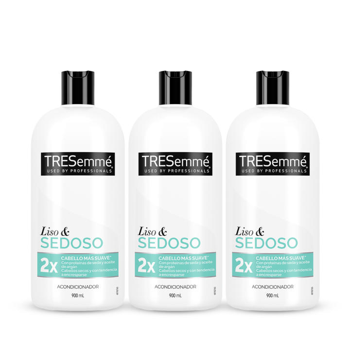 TRESemmé Acondicionador Liso y Sedoso 900ml - Pack de 3 | Miravia