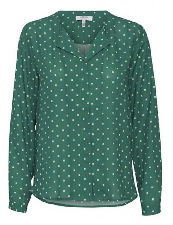 Camisa verde pico estampada Byoung Hialice para mujer | Miravia