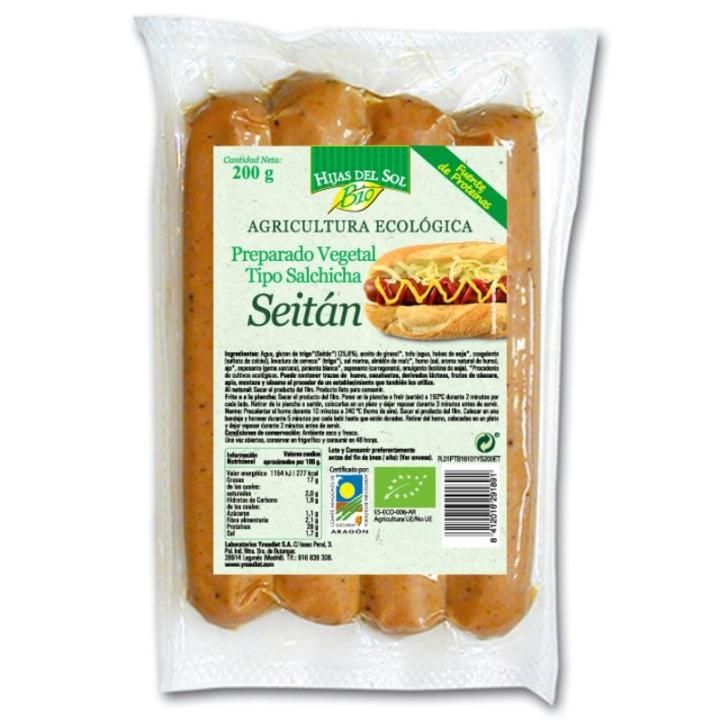 Salchicha Vegana de Seitan Ynsadiet 200 Gramos - Salud de la Mujer ...