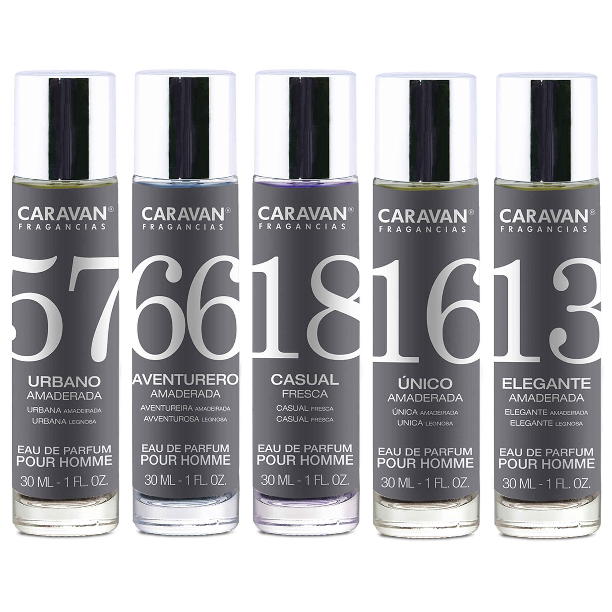 5x caravan perfumes surtidos de hombre nº13 + nº16 + nº18 + nº56 + nº57 ...