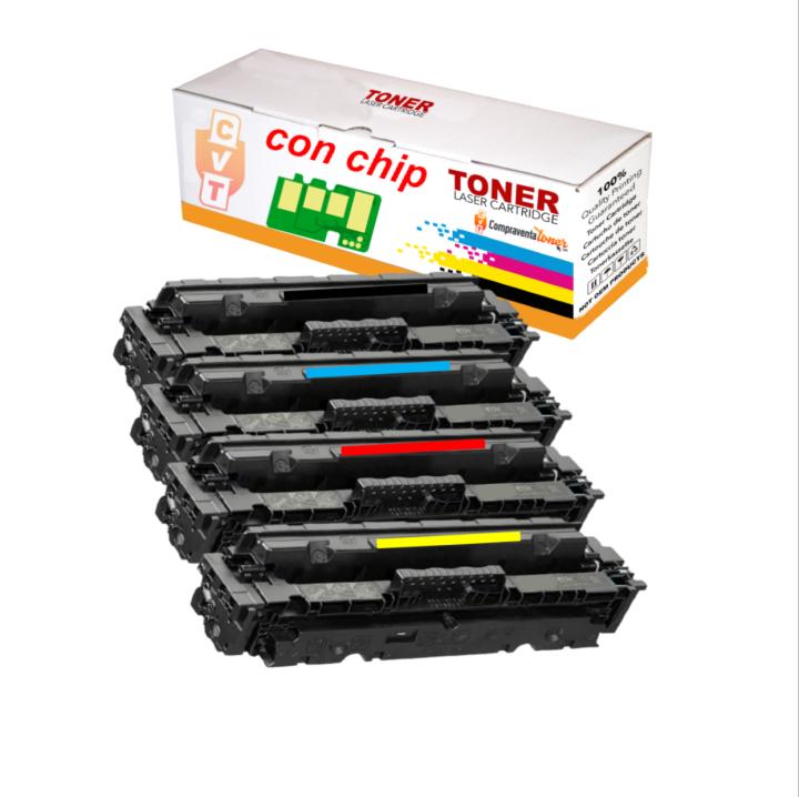 Compatible Pack 4 HP 415X W2030X / 31X / 32X / 33X (CON CHIP) Toner ...