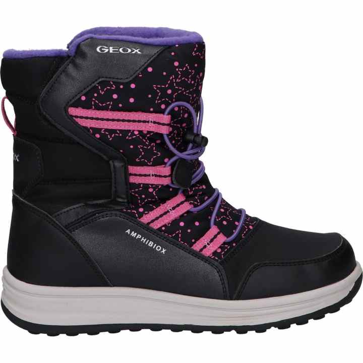 Botas de Mujer y Niña GEOX J26FUA 054FU J ROBY GIRL B ABX C0922 BLACK ...