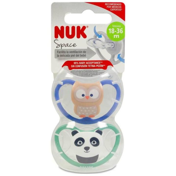 Nuk Space Chupete De Silicona 18-36 Meses, 2 Unidades | Miravia