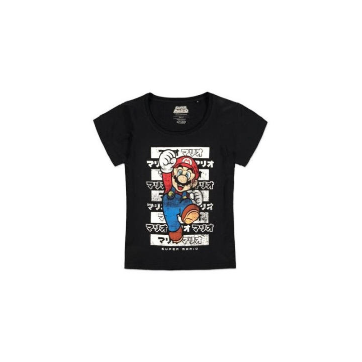 Camiseta adulto para chica Nintendo - Super Mario negra Talla L Raíz ...