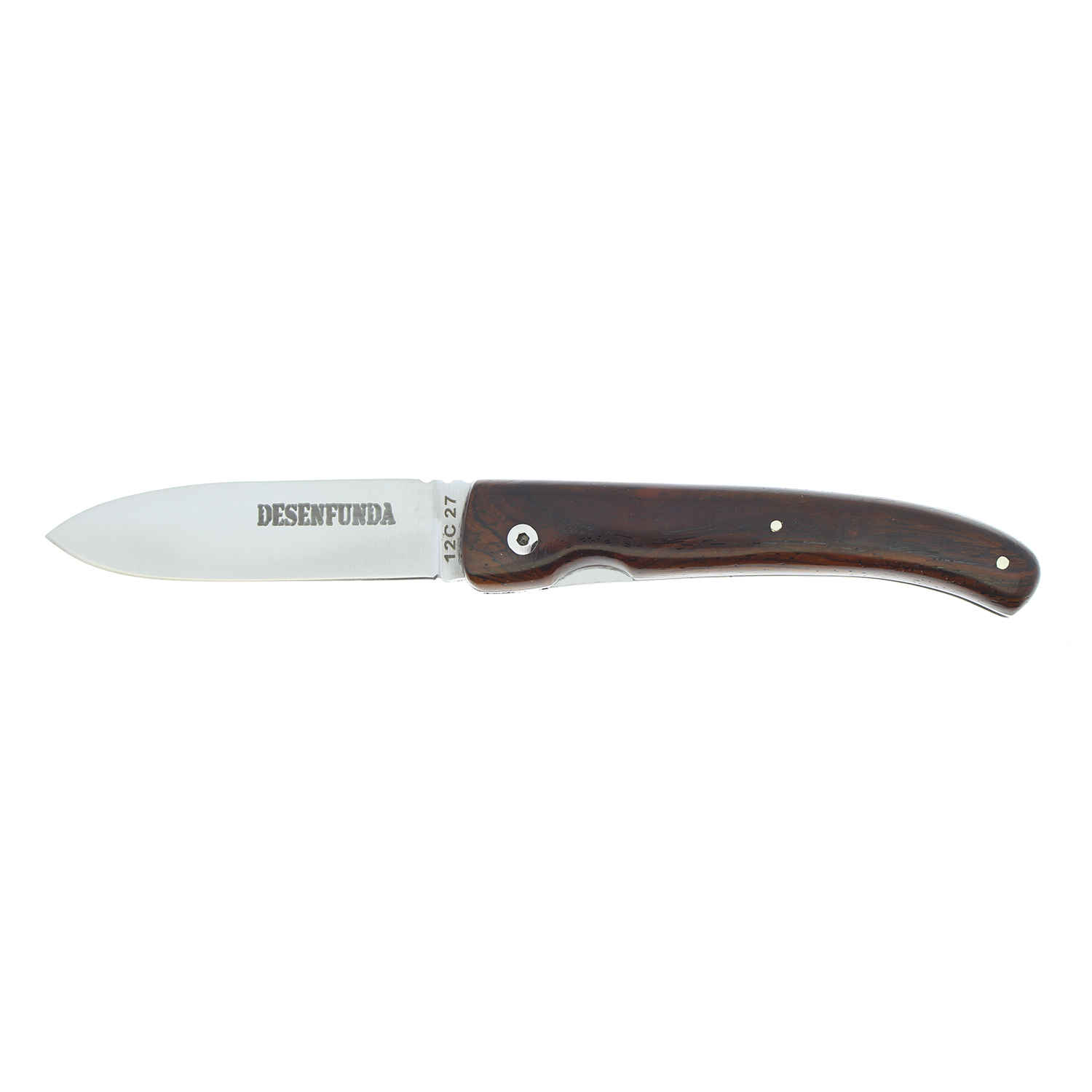 Navaja supervivencia desenfunda 0038-K con mango cocobolo pulido, hoja ...