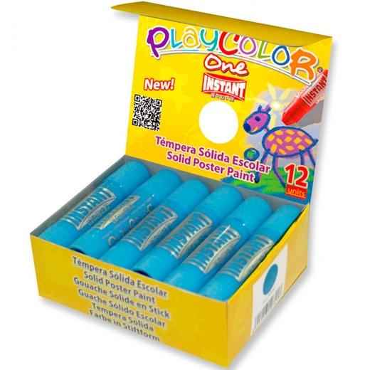 Instant témperas sólidas basic one barra 10gr caja 12u azul claro | Miravia