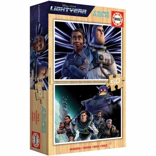 TOY STORY BUZZ LIGHTYEAR PUZZLE DOBLE 2X50 PIEZAS MADERA | Miravia