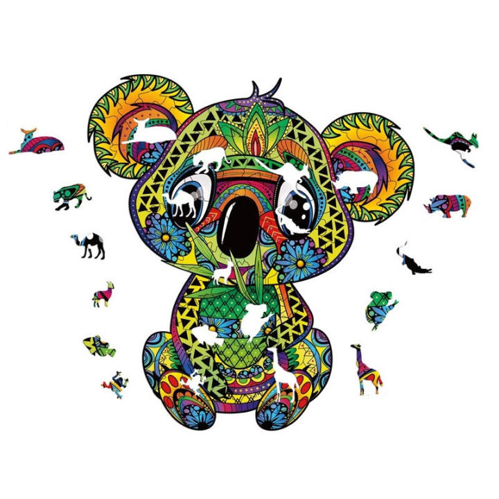 Puzzle con pieza irregular de madera Koala | Pop Toyya | Miravia