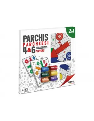 TABLERO PARCHIS 4+PARCHIS 6 40X40-CM. CAYRO Raíz JUEGOS DE MESA Todos ...