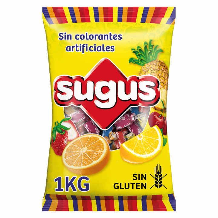 Sugus Caramelo Masticable a Base de Zumo de Frutas, (1kg) | Miravia