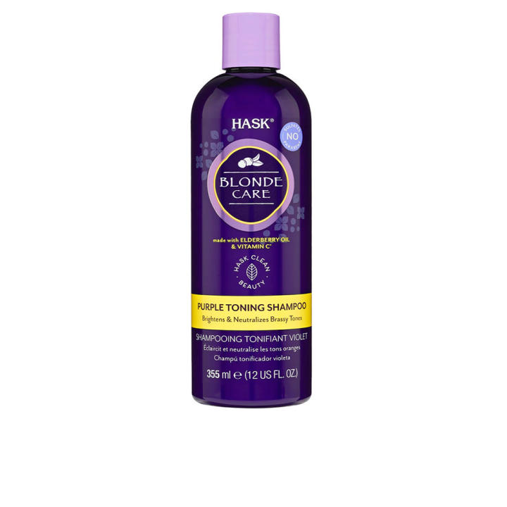 Cabello Hask BLONDE CARE purple toning shampoo | Miravia