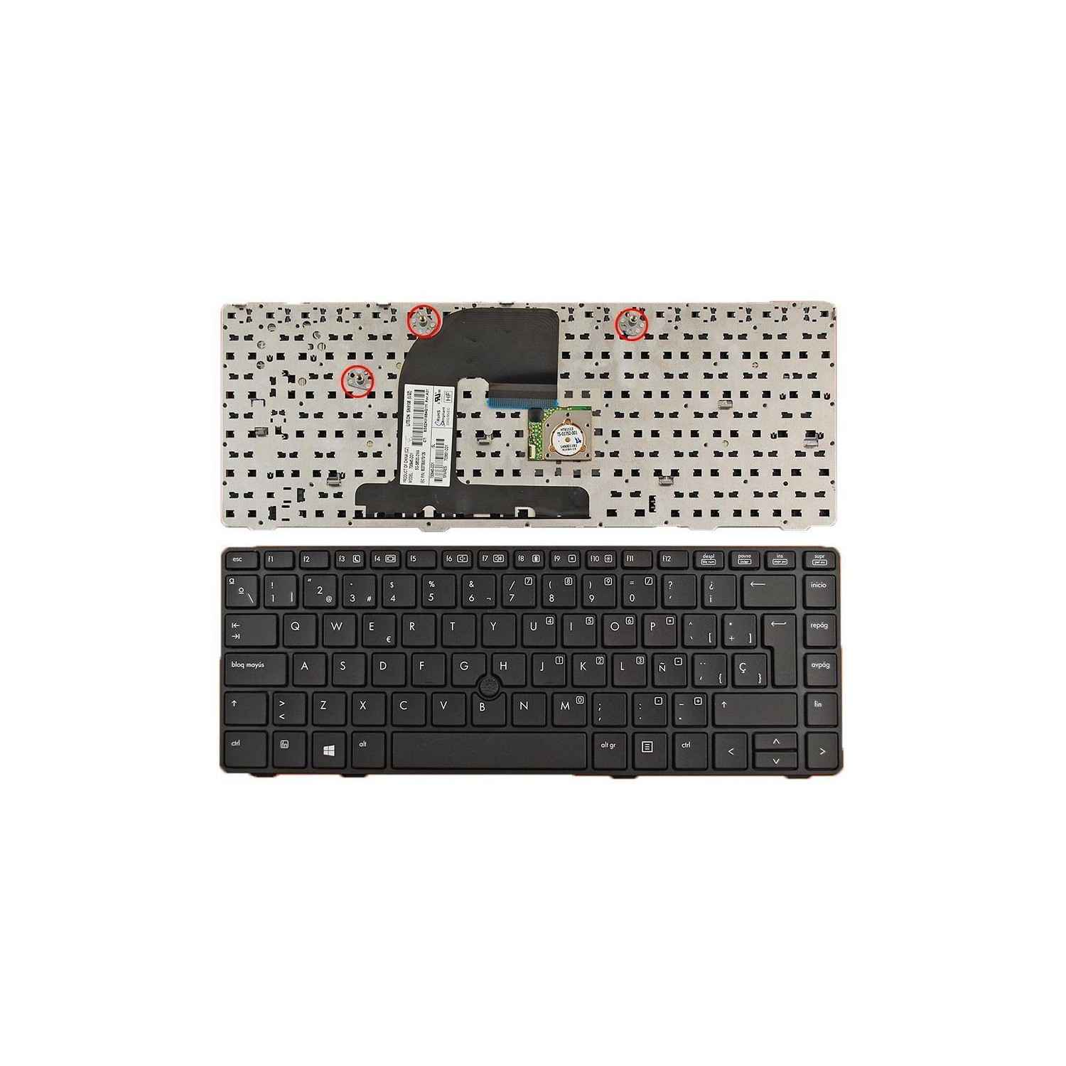 TECLADO PARA PORTATIL HP ELITEBOOK 8460P CON POINTSTICK 700945-DD1 ...