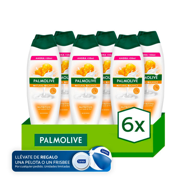 Gel de ducha o baño Palmolive Natural Balance Nutritivo Leche & Miel ...