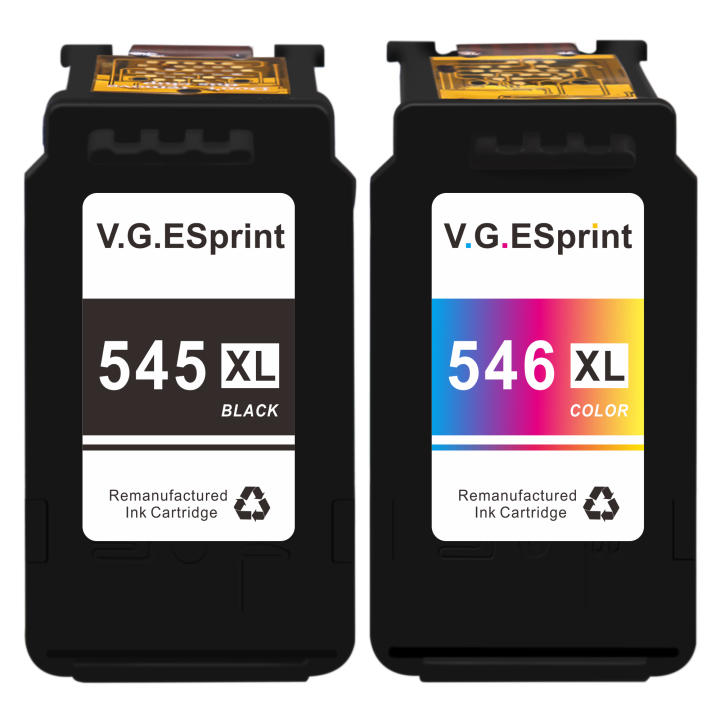 V.G.Esprint remanufactured for Canon PG-545XL + CL-546XL black ink and ...