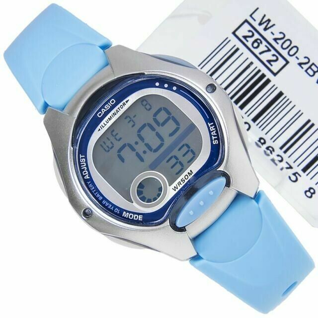 Reloj digital casio lw200-2b cronografo multifuncion ...