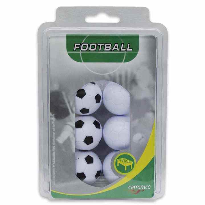 Pack 6 Bolas Futbolin 3 Blanca Negra + 3 Blancas 62706Futbolines,Pack ...