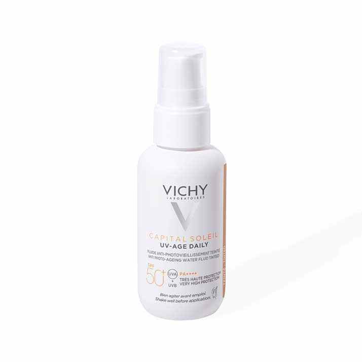 Vichy UV-Age Daily con Color Water Fluid Antifotoenvejecimiento UVB SPF50+ UVA 40Ml | Miravia