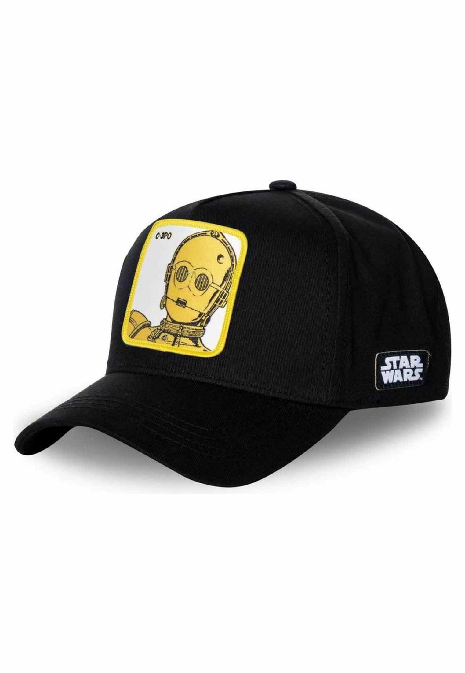 Gorra Collabs Negra C3Po Bordado Frente Visera Curva | Miravia