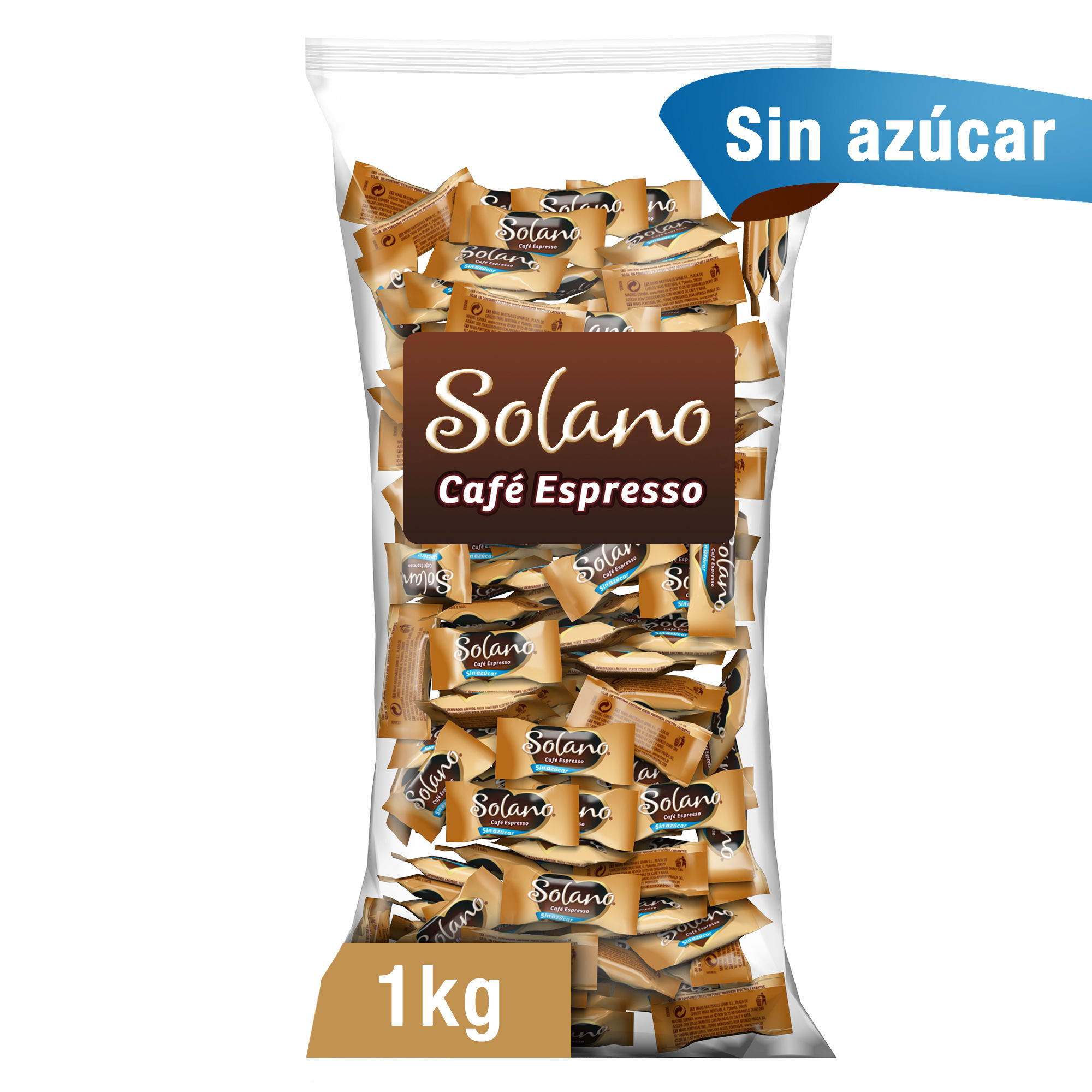 Solano - Caramelo duro sin azúcar con edulcorantes con aromas de café y ...