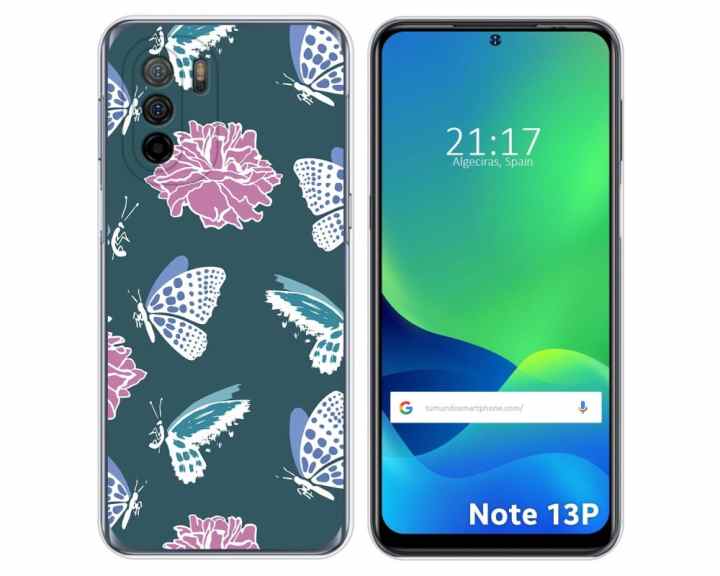 Tumundosmartphone Funda Silicona Transparente Ulefone Note 13P Flores 10 | Miravia