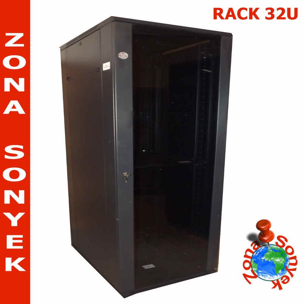 Rack 32U de 80 cm fondo. 19 pulgadas - 60 cm frontal, con ventilador de ...
