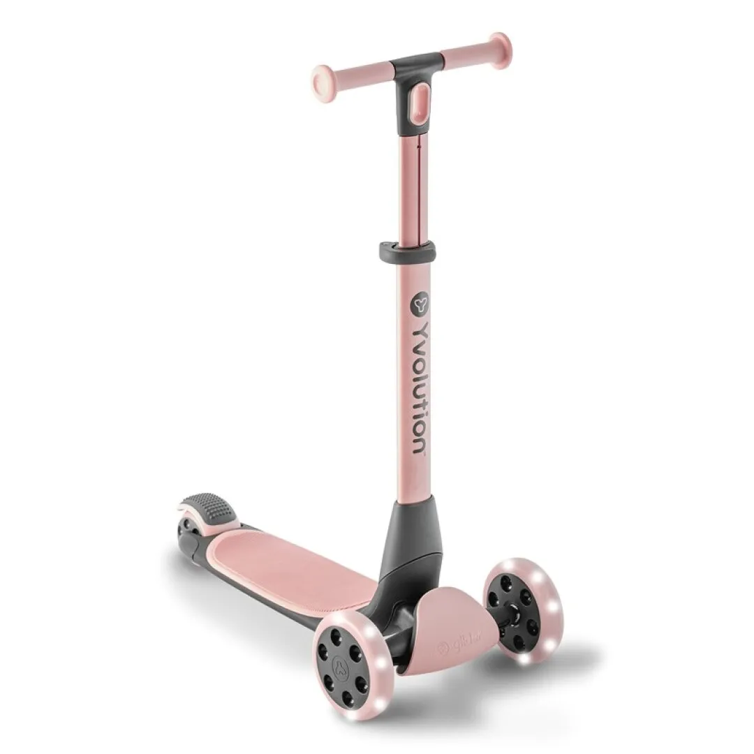 YGLIDER NUA PATINETE 3 RUEDAS ROSA YVOLUTION | Miravia