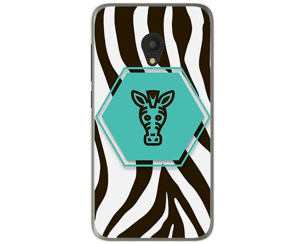 Funda Gel Tpu para Alcatel U5 (4G) / Orange Rise 52 Diseño Cebra ...