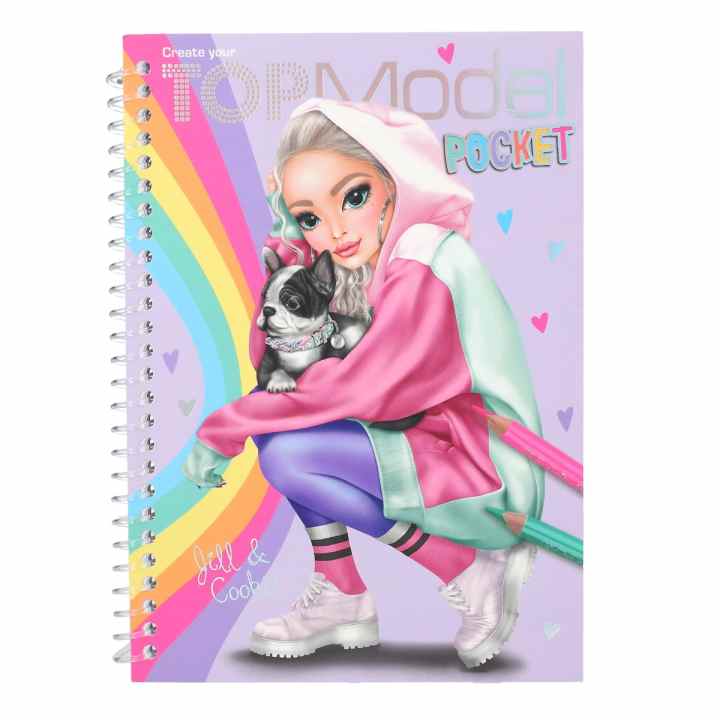 TOP MODEL - CUADERNO PARA COLOREAR DE BOLSILLO, LICENCIA OFICIAL ...