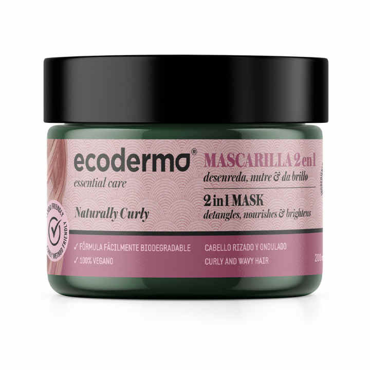 Ecoderma | NATURALLY CURLY mascarilla 2 en 1 250 ml | Cabello | EN ...