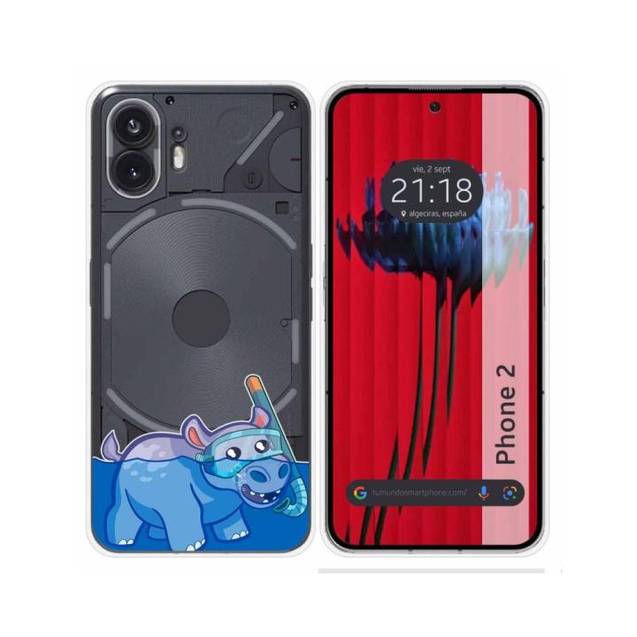 Tumundosmartphone Funda Silicona Transparente para Nothing Phone 2 5G ...