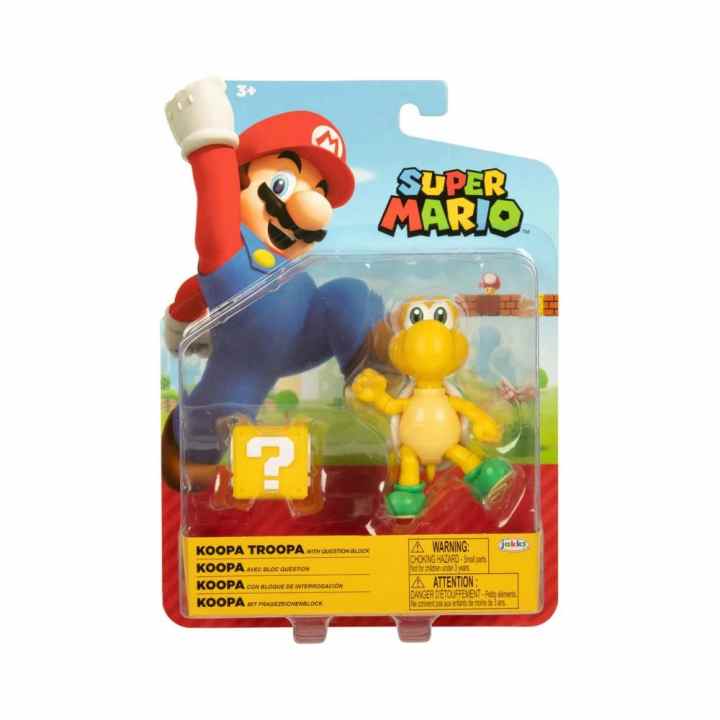 Figura articulada Nintendo - Koopa Troopa con bloque de interrogación ...