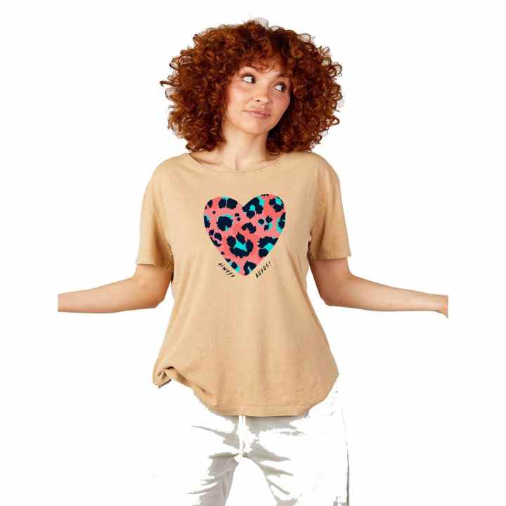 dear tee Camiseta Dear Tee Mujer Always Besos Arena | Miravia